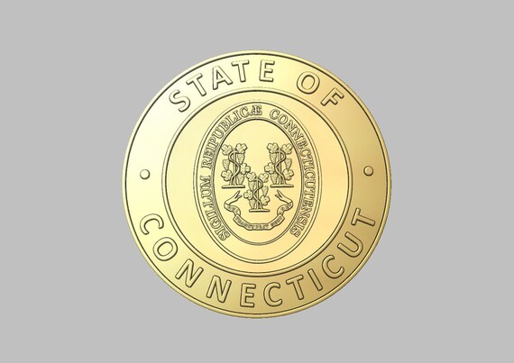 Connecticut Badge Center Logo Version 2 Digital File STL - Etsy