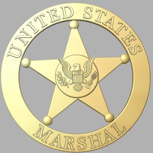 3d File CNC Model - Police - US Marshal - Digital File Download - Not a ...