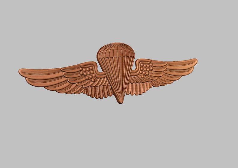 3d File CNC Model - USMC Jump Wings- Digital File Download - Not a ...