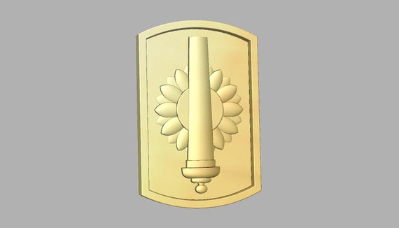 3d File CNC Model 130th Field Artillery Brigade Patch - Etsy UK