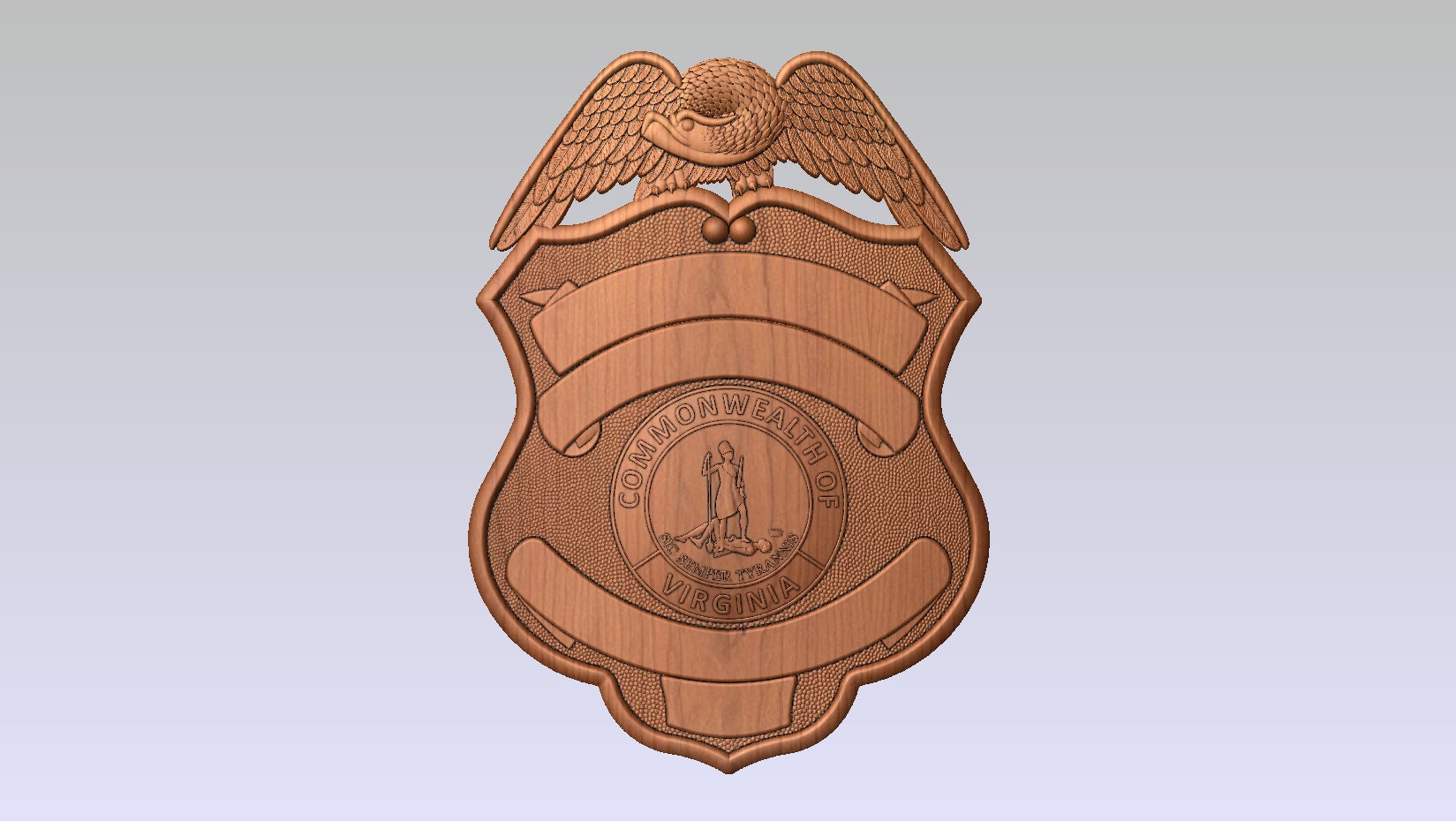 Virginia Police Badge 3d File CNC Model Digital Download | Etsy