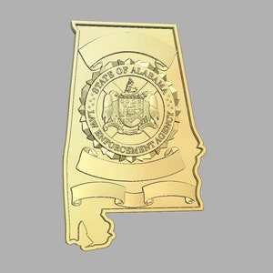 Alabama State Trooper Badge - - STL Format - 3d CNC- Digital File ...