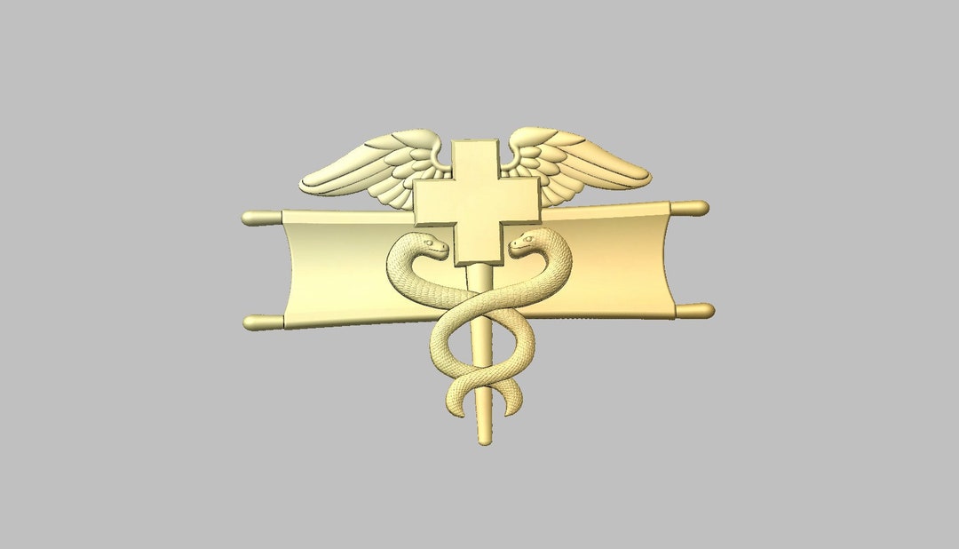 3d File CNC Model - Expert Field Medic Badge- Digital File Download ...