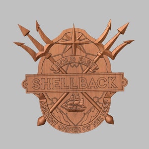 3d File CNC Model - the Ancient Order of the Deep Badge- Digital File ...