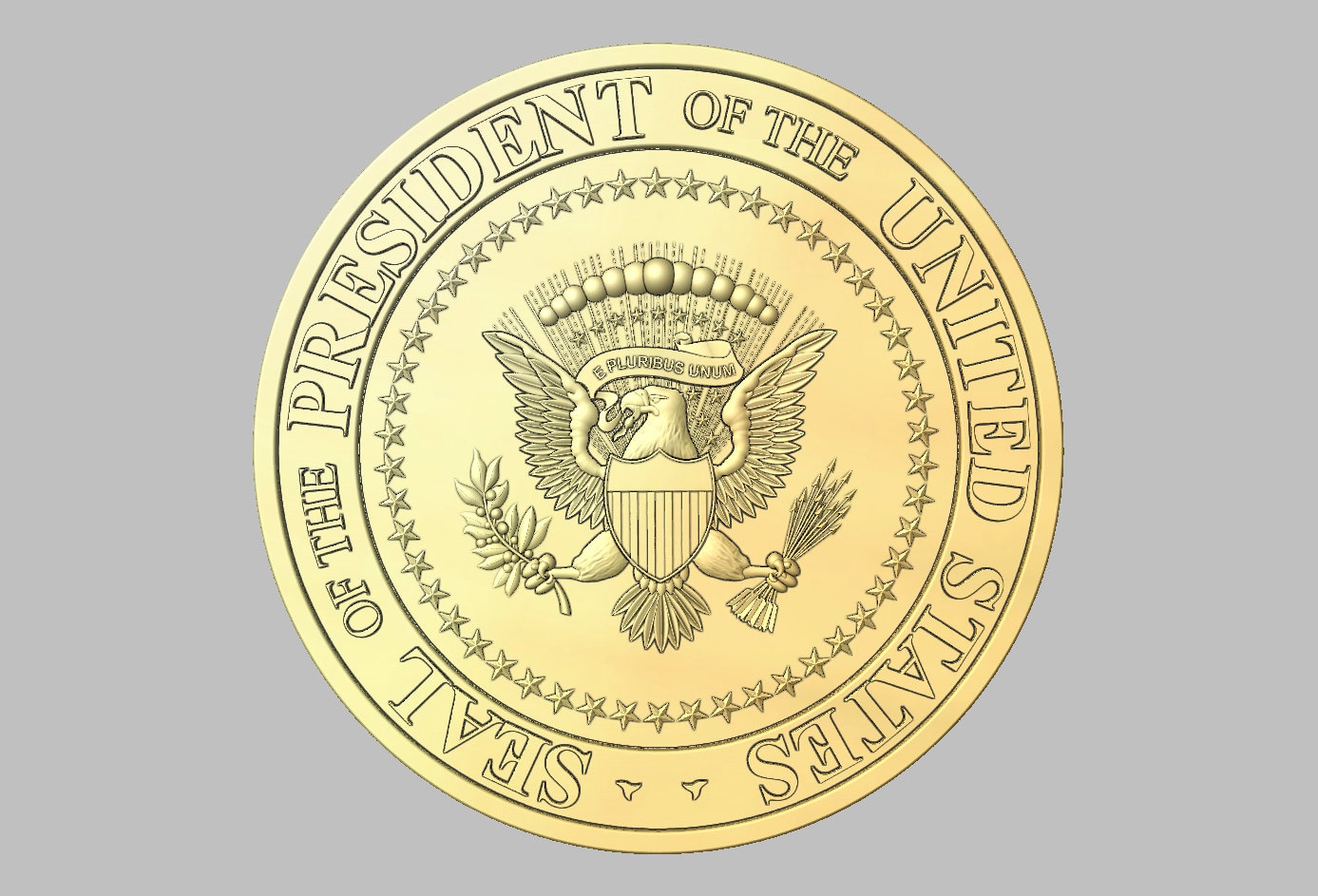 3d File CNC Model - Seal of the United States President- Digital File ...