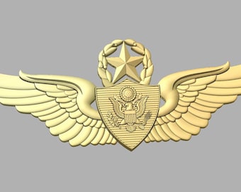 Army Aviator Wings 3d | Etsy