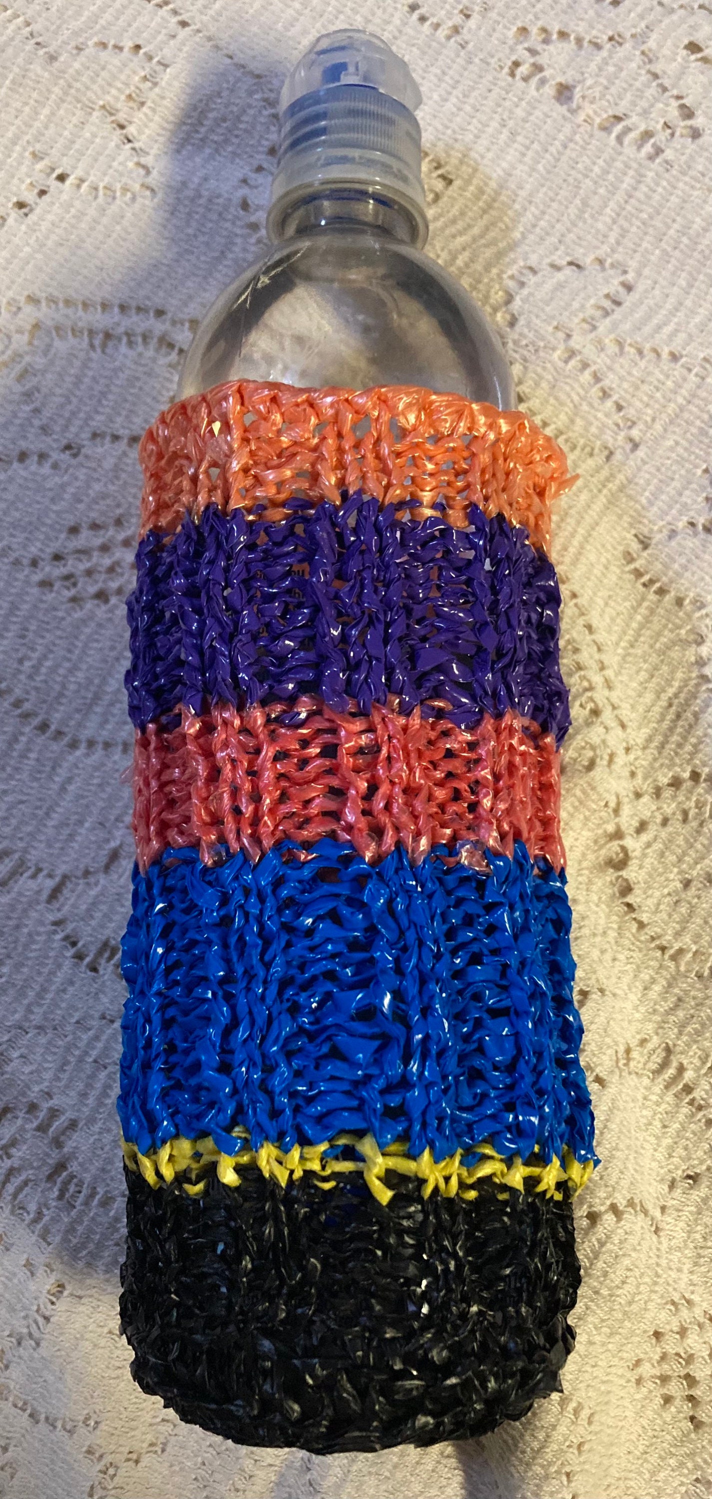 Rainbow Loom Water Bottle Cover