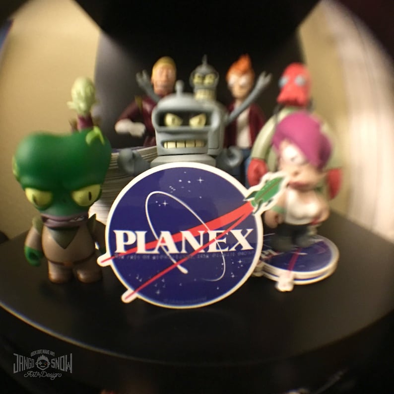 Planex NASA Logo Sticker Planet Express Sci-fi Space Parody - Etsy