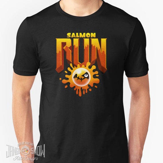 Spladoom Splatoon X Doom Mashup Tee Salmon Run Mens Womens | Etsy