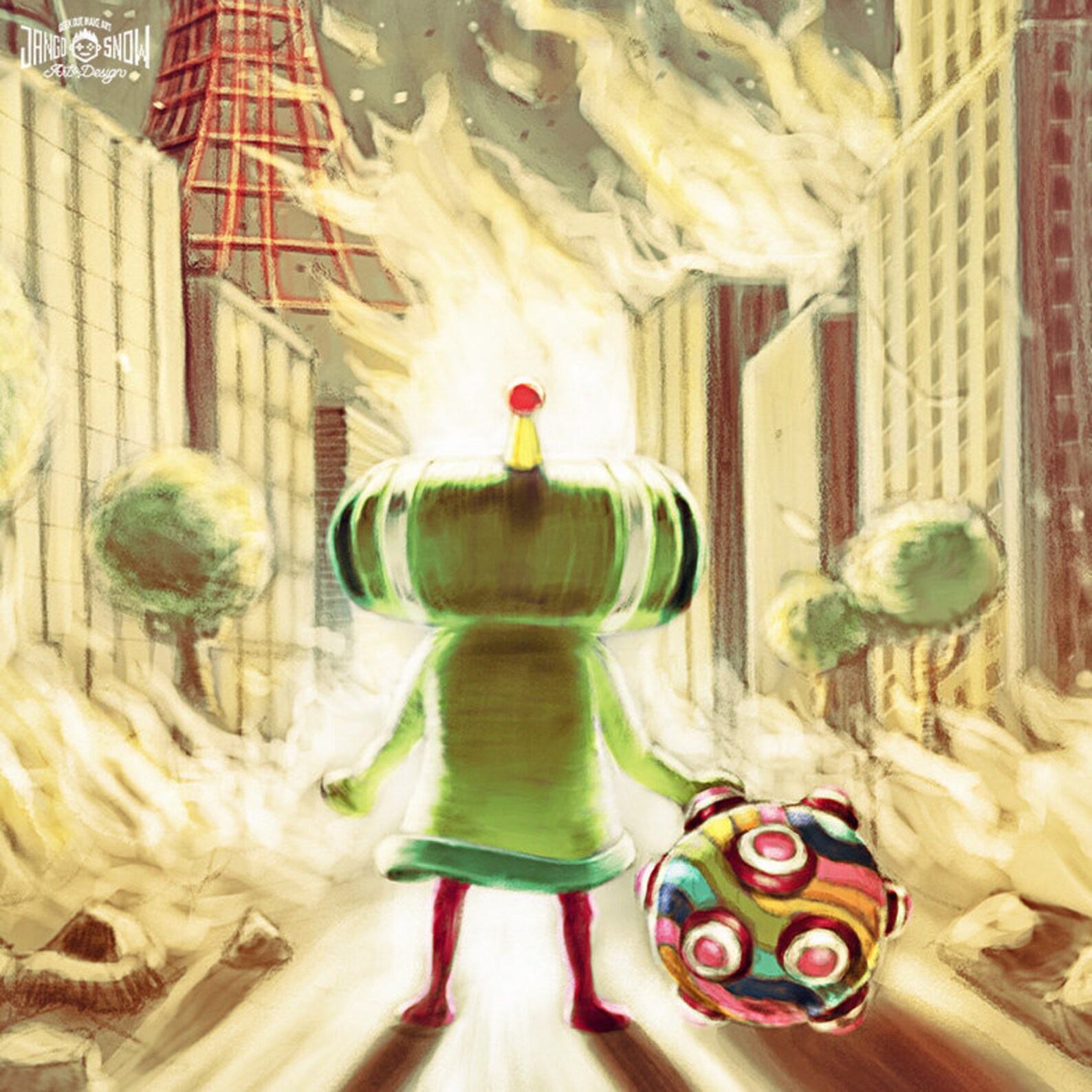 Attack on Katamari Art Print 12x16 / - Etsy