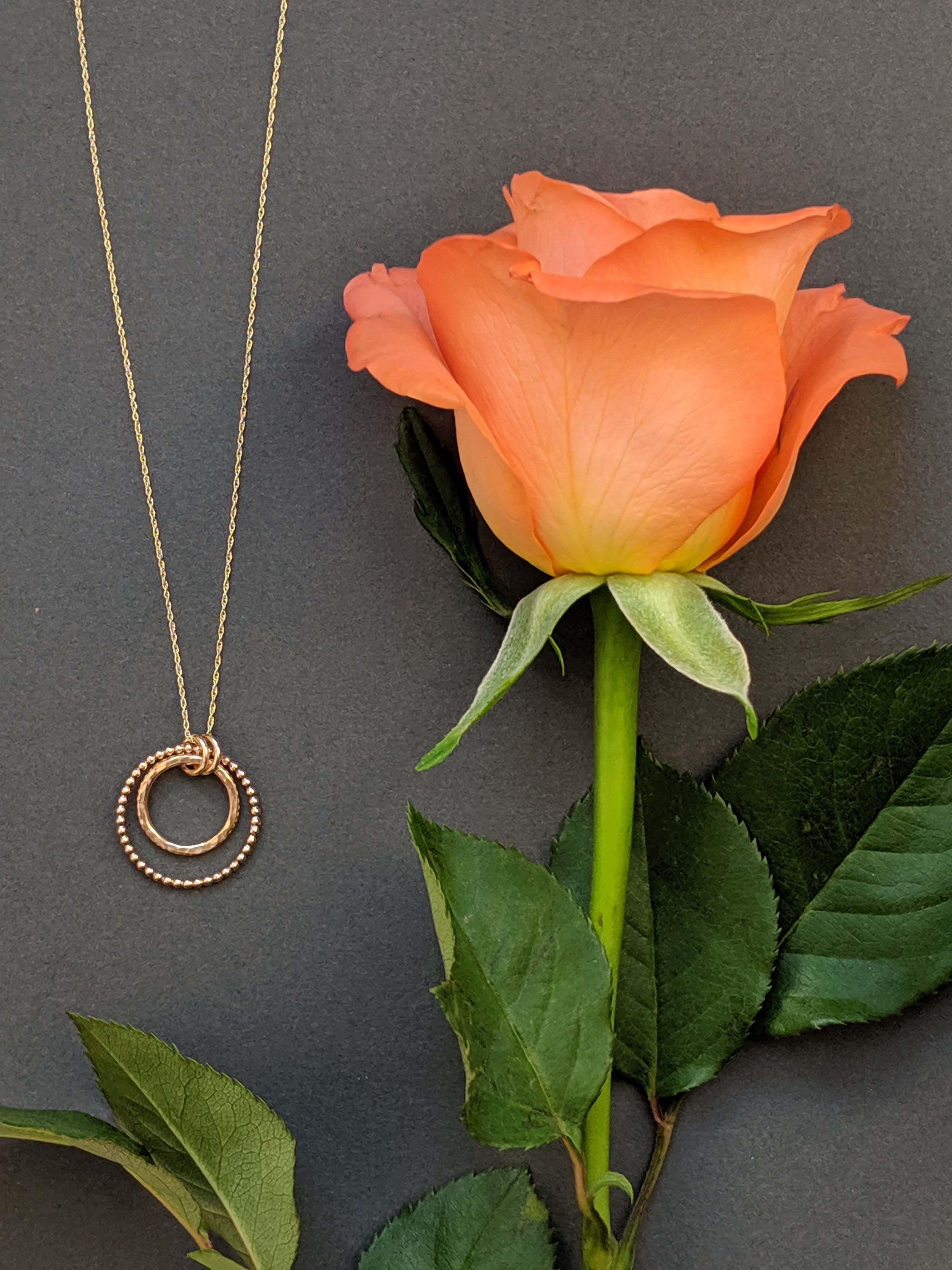 Gold Enchanted Hoop Necklace