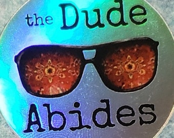 The Dude Abides Sticker - Etsy