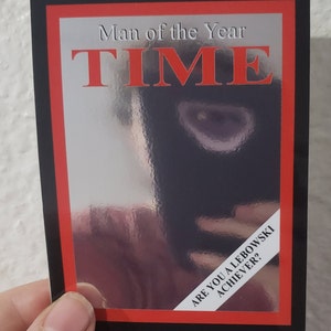 Man of the Year TIME Are You a Lebowski Achiever? Sticker - Etsy