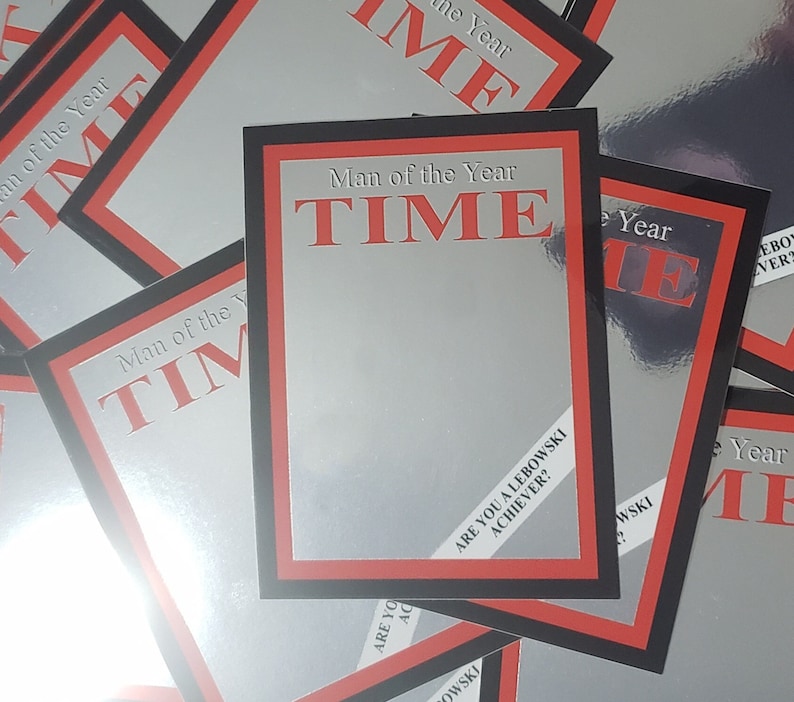 Man of the Year TIME Are You a Lebowski Achiever? Sticker - Etsy
