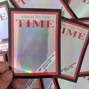 Man of the Year TIME Are You a Lebowski Achiever? Holographic Sticker ...