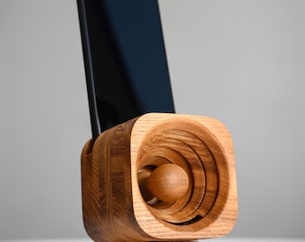 Wooden Passive Amplifier and Phone Stand - Etsy