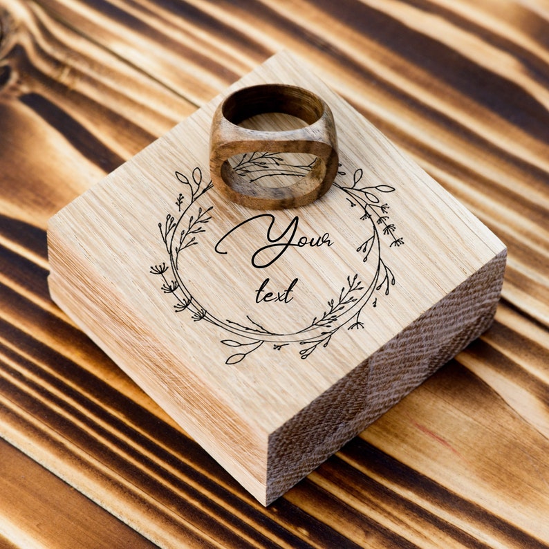 Unisex Wooden Ring Walnut Wood Ring Couple Wooden Rings 5th | Etsy