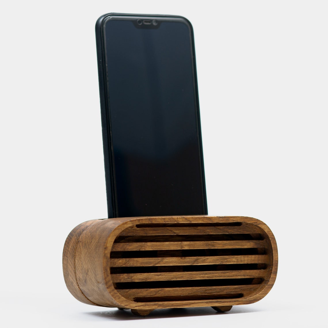 Altavoz de teléfono de madera amplificador de teléfono | Etsy