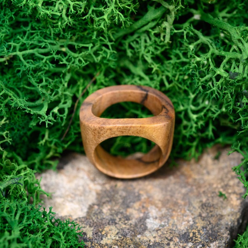 Walnut Wood Ring 5th Anniversary Gift - Wooden Rring Men Gift for ...