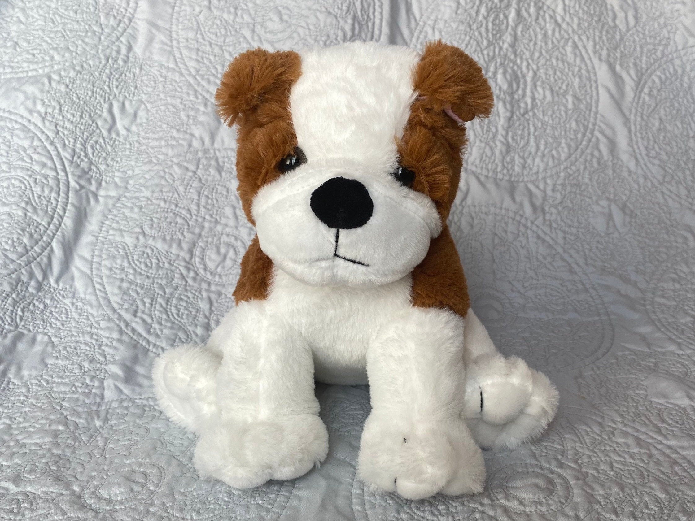 Weighted Stuffed Animal Weighted Bulldog Dog 16 up to | Etsy