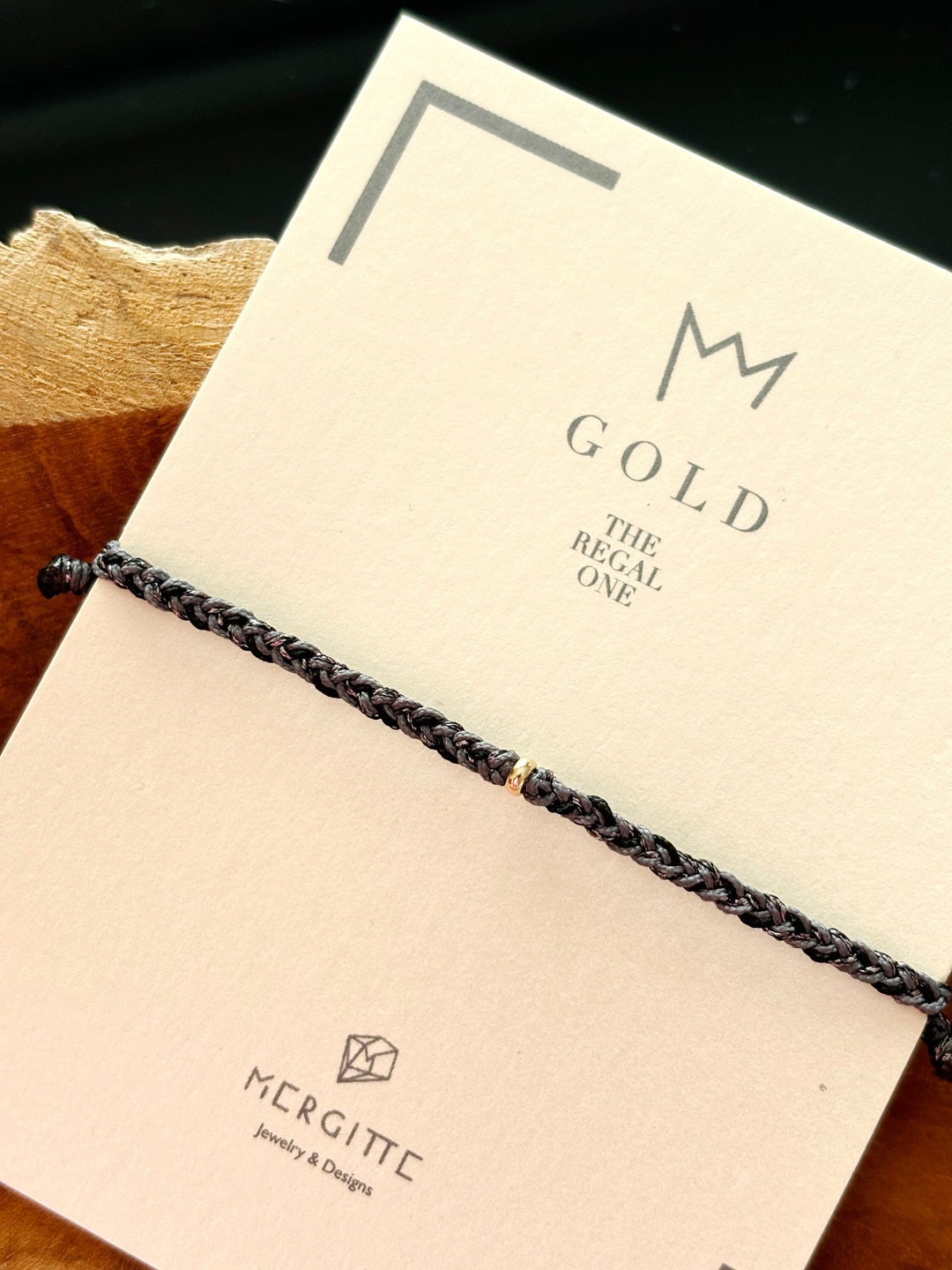 14k Solid Gold Bead Bracelet, Beaded Gold Bracelet, String Gold ...