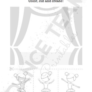 Dance Activity Printable - "place the Dancers on the Stage" - Summer ...