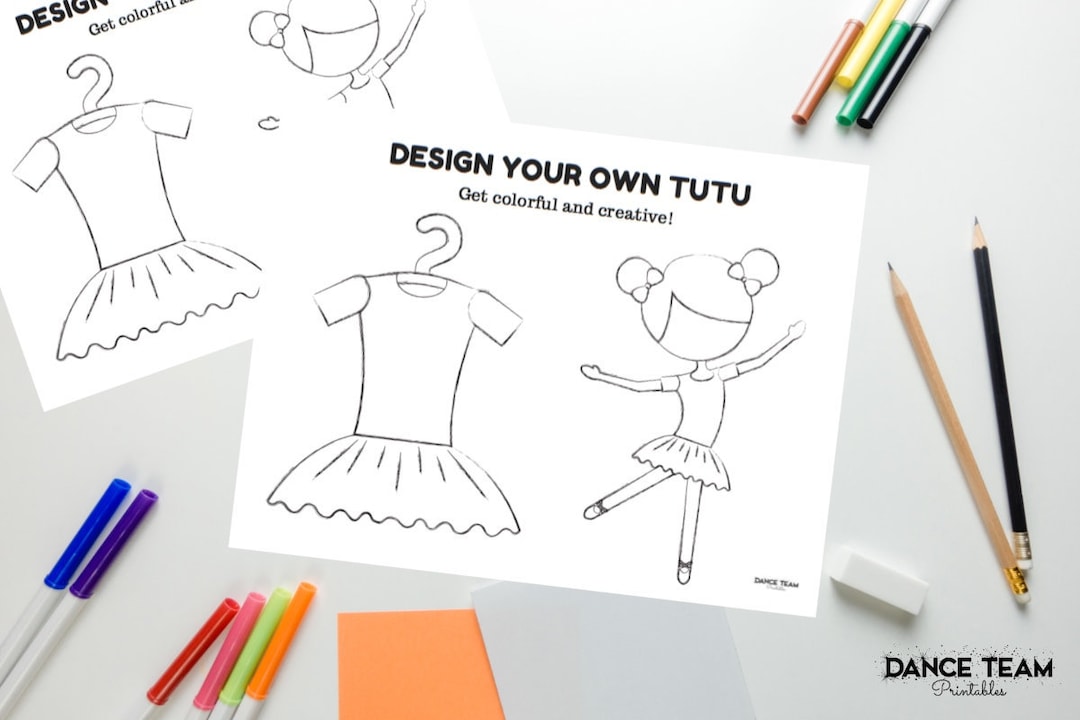 Dance Activity Printable - "design Your Own Tutu" - Summer Camp ...