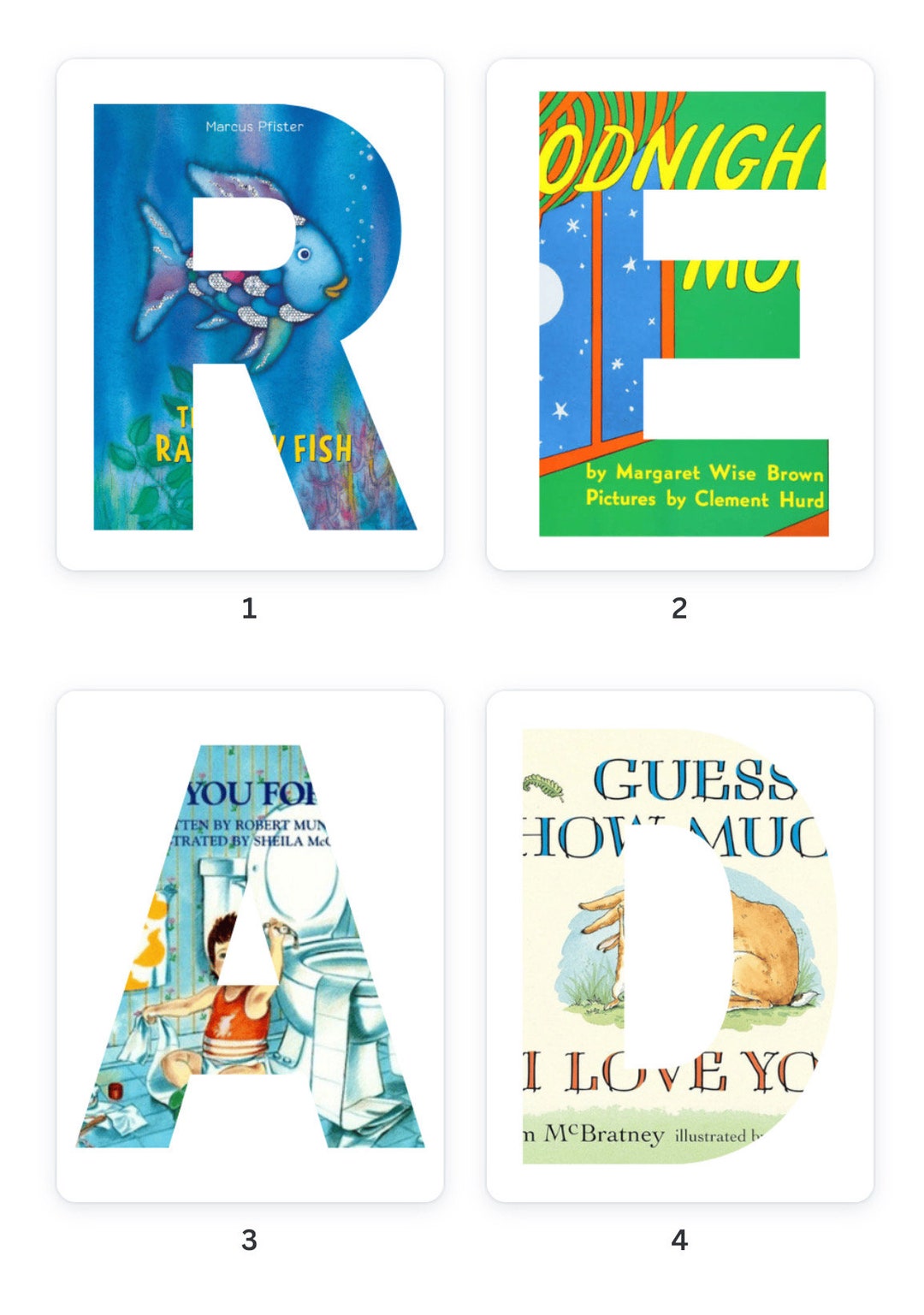 READ Portrait Letters - Etsy