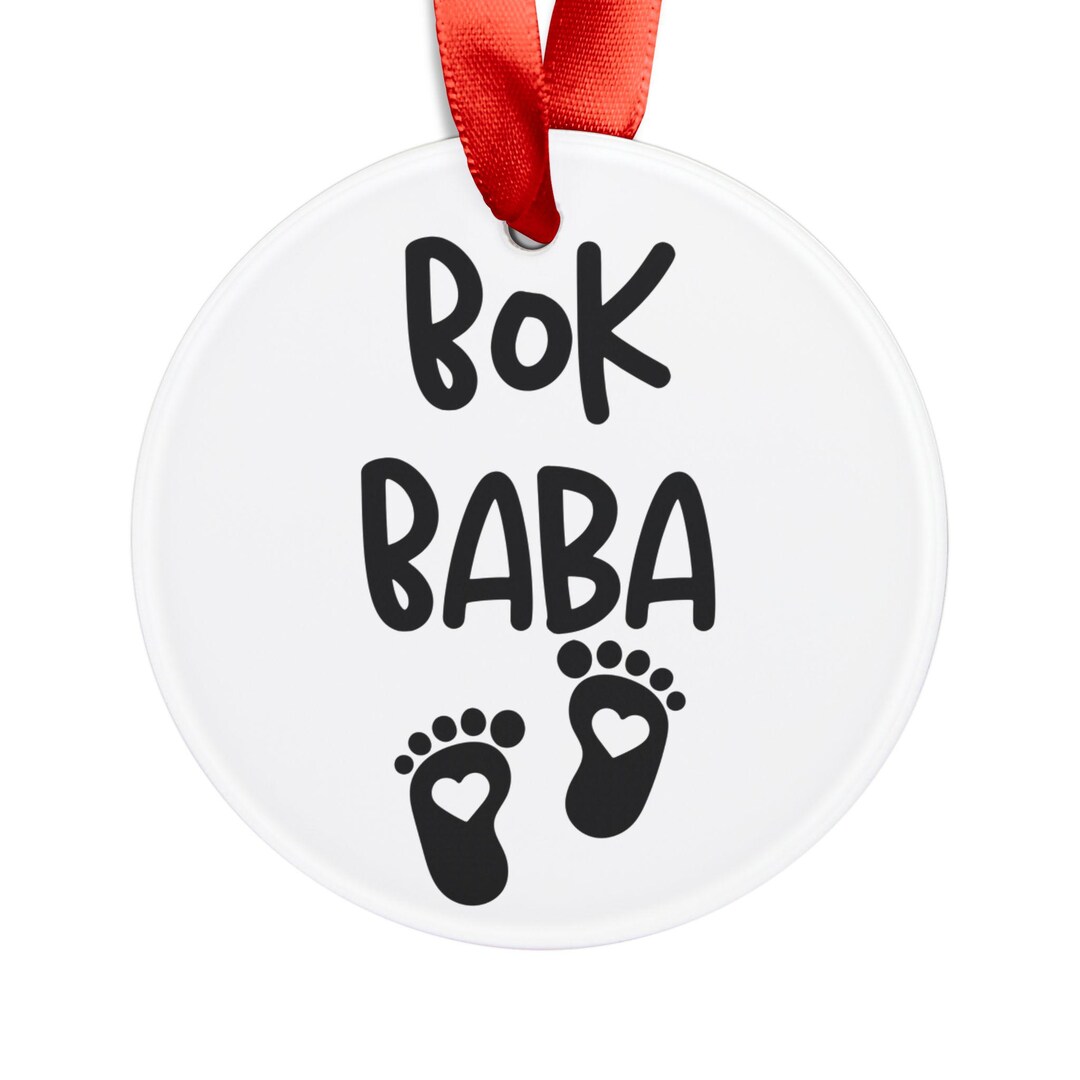 Acrylic Baba Ornament With Ribbon, Grandmother - Etsy