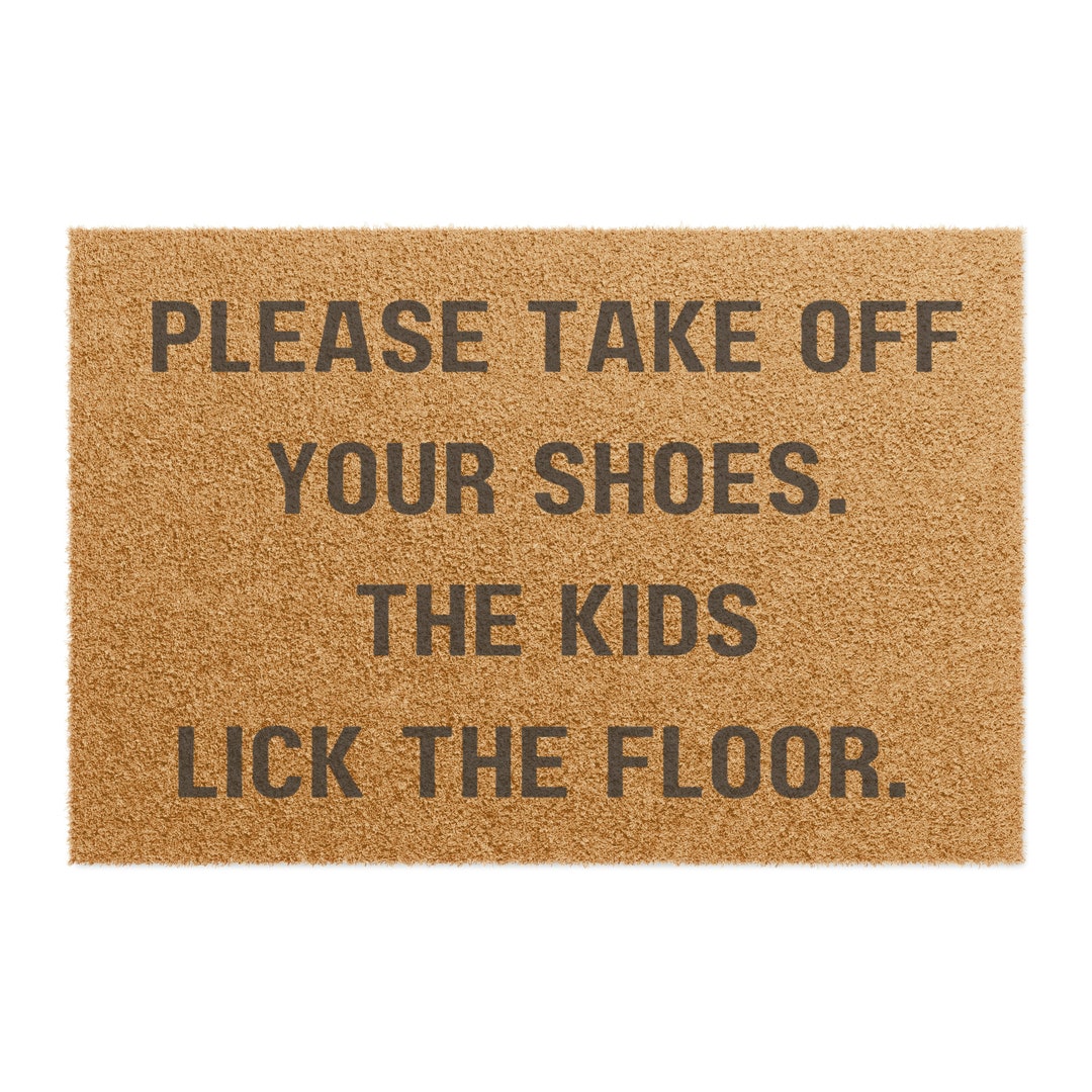 Shoes off Doormat, Funny Shoe Mat - Etsy