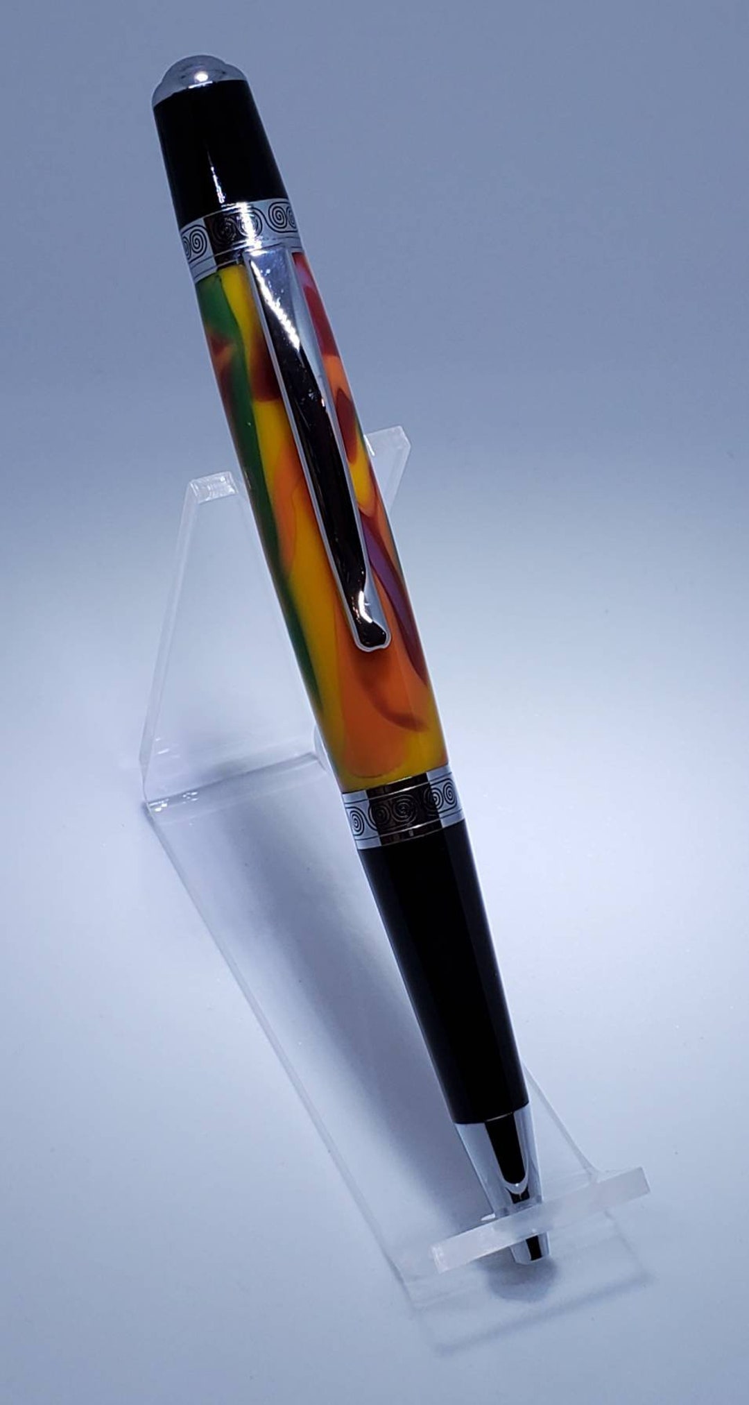 Beautiful Handmade Rainbow Colors Acrylic Ballpoint Pen - Etsy
