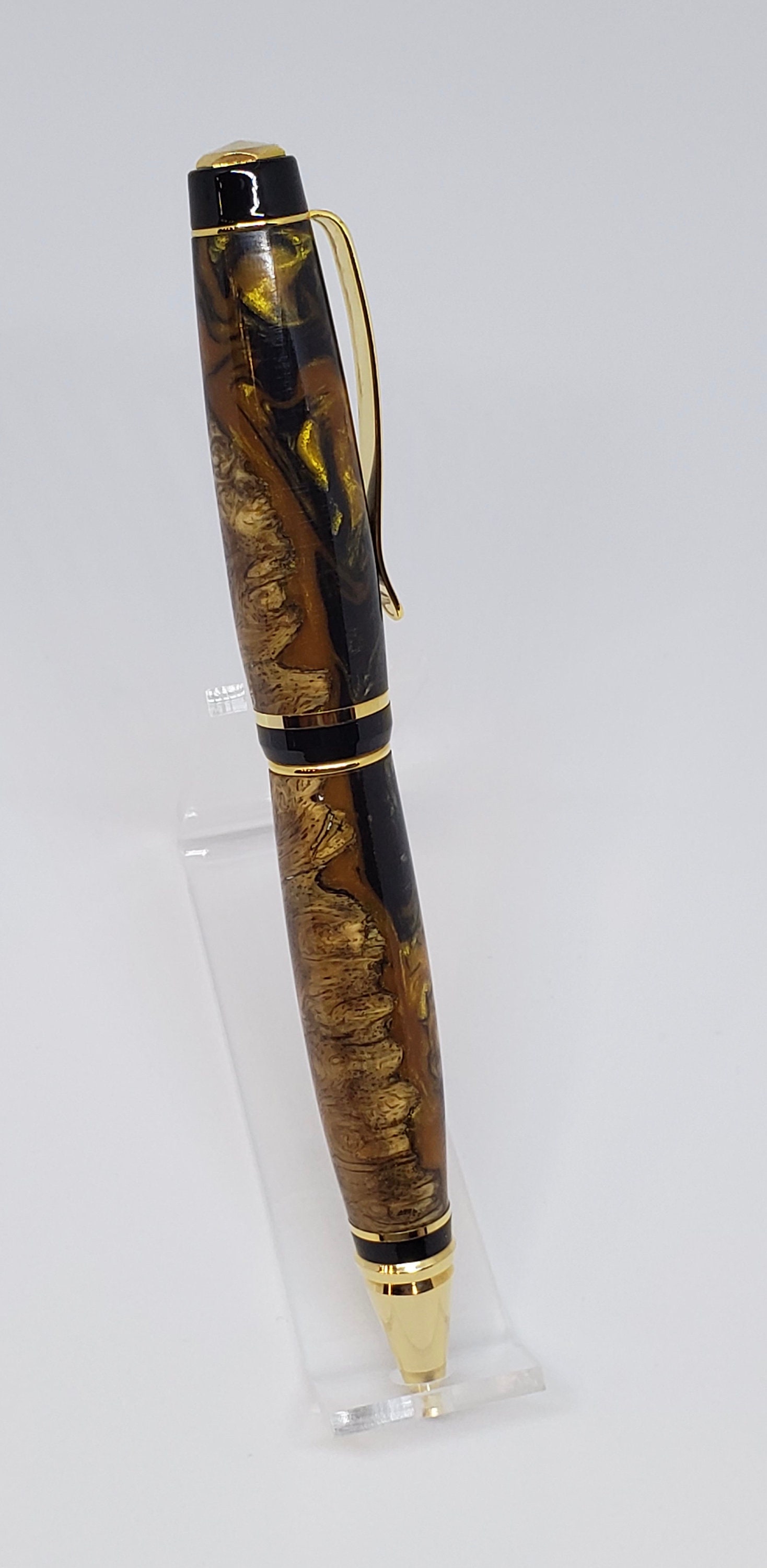 Beautiful Handcrafted Gold Fiji Fusion Cigar Pen