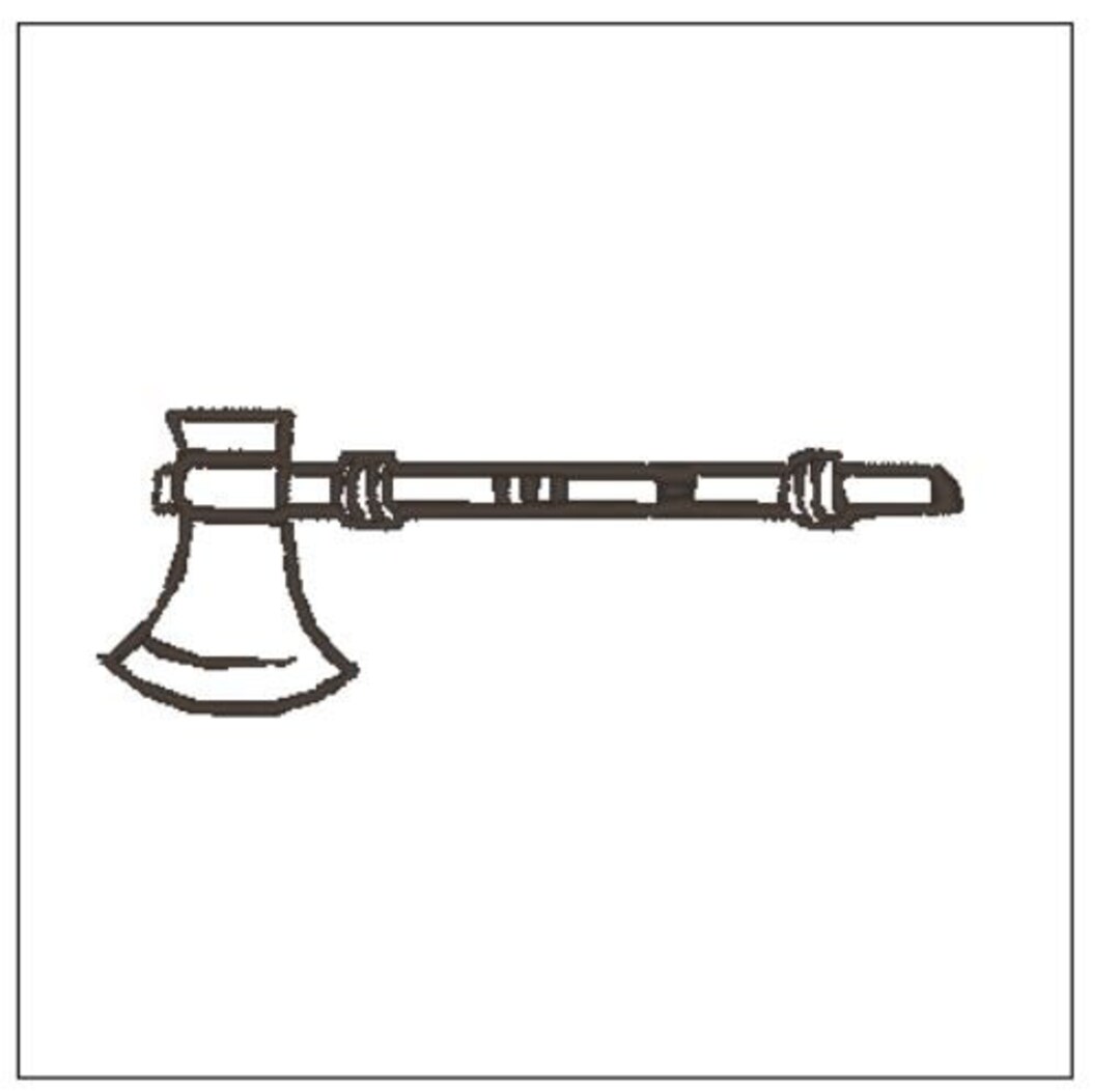 Tomahawk Native Boho Monogram Split Design Embroidery Pattern 4 Inch ...