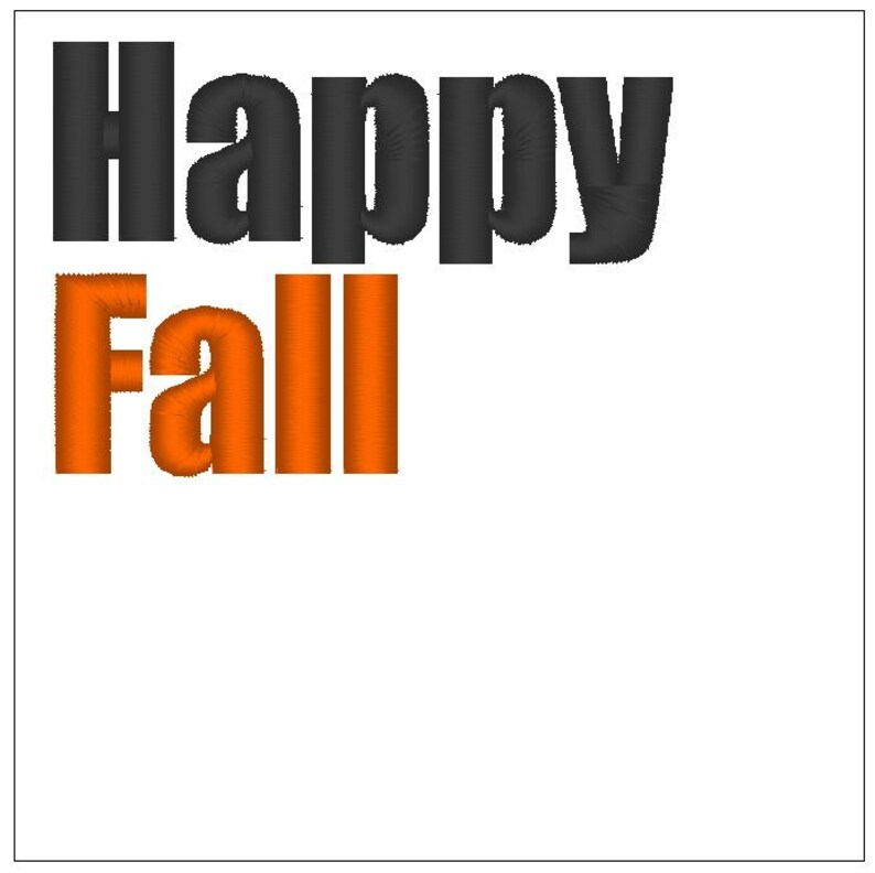 Impact Font 1 Inch 1/2 Inch and 3/4 Inch Embroidery Pattern | Etsy