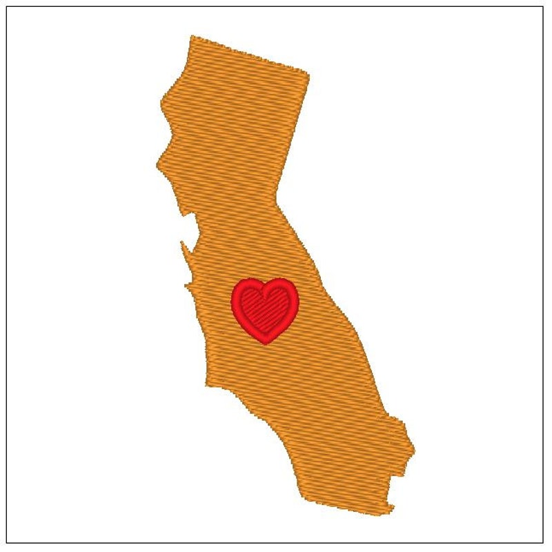 State Heart - Etsy