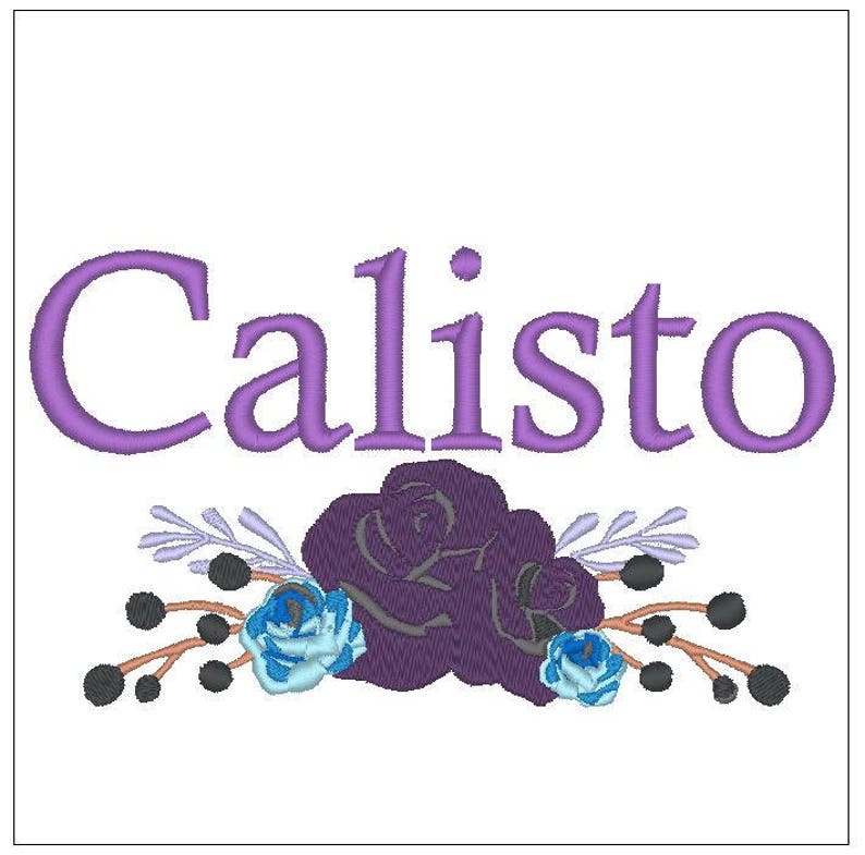 Calisto Font 1 and 3 Inch Embroidery Pattern Download for Machine ...
