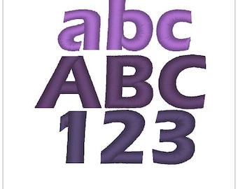 Bold Embroidery Font - Etsy