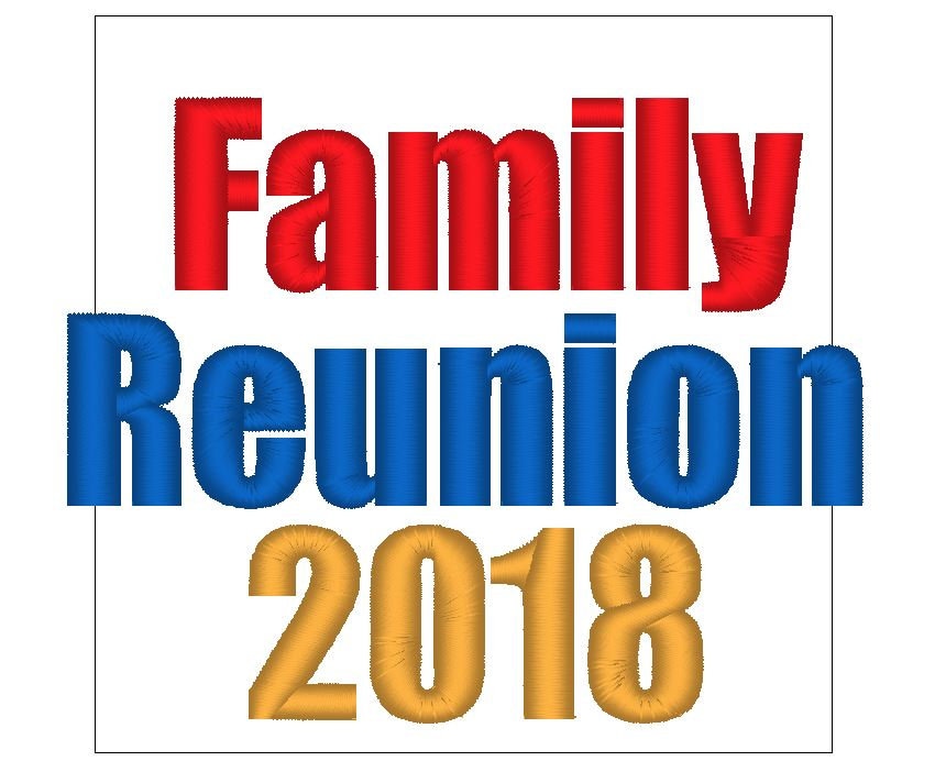 Impact Font 1 Inch, 1/2 Inch and 3/4 Inch Embroidery Pattern Download ...