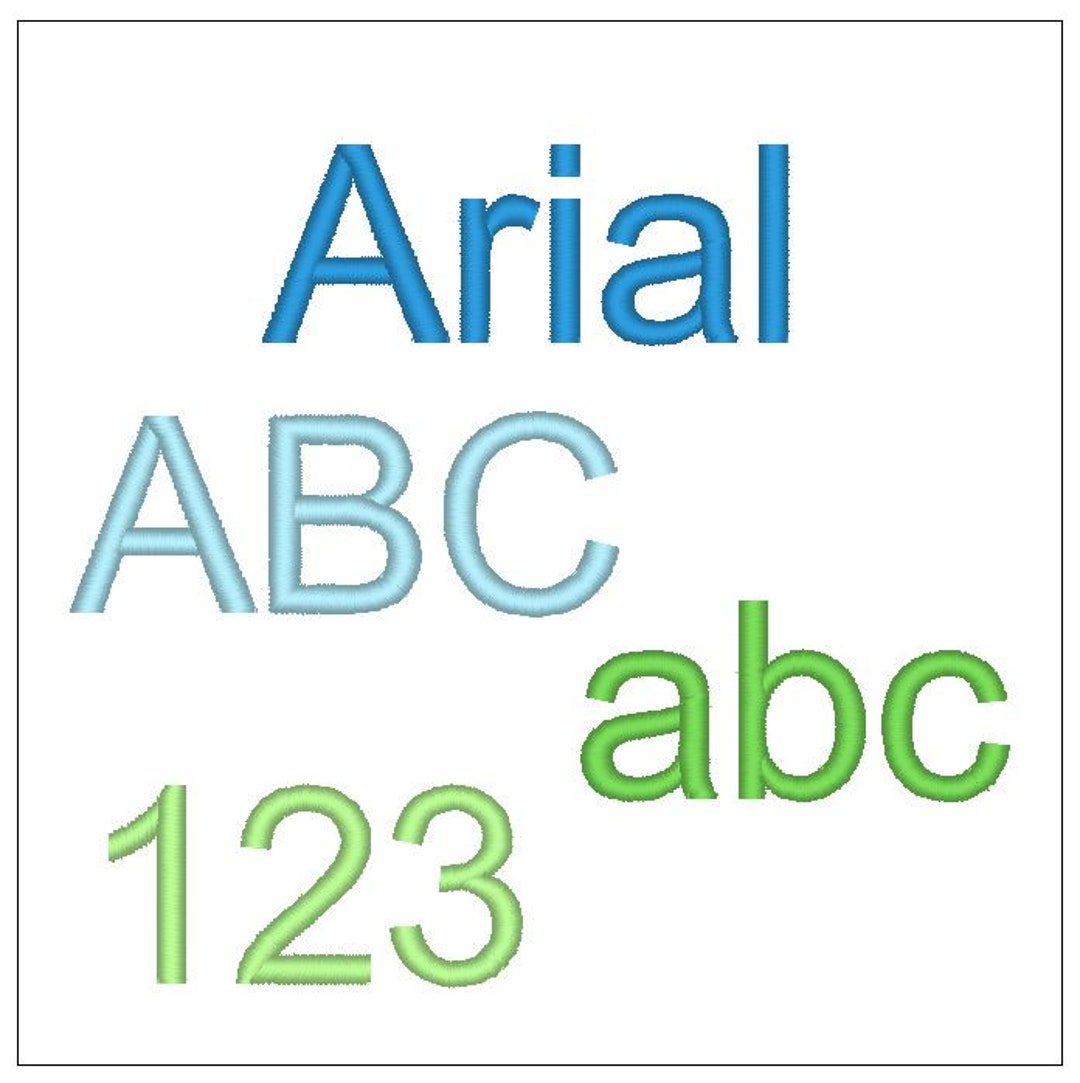 Ariel Type *BX Font Embroidery Pattern Download for Machine Embroidery ...