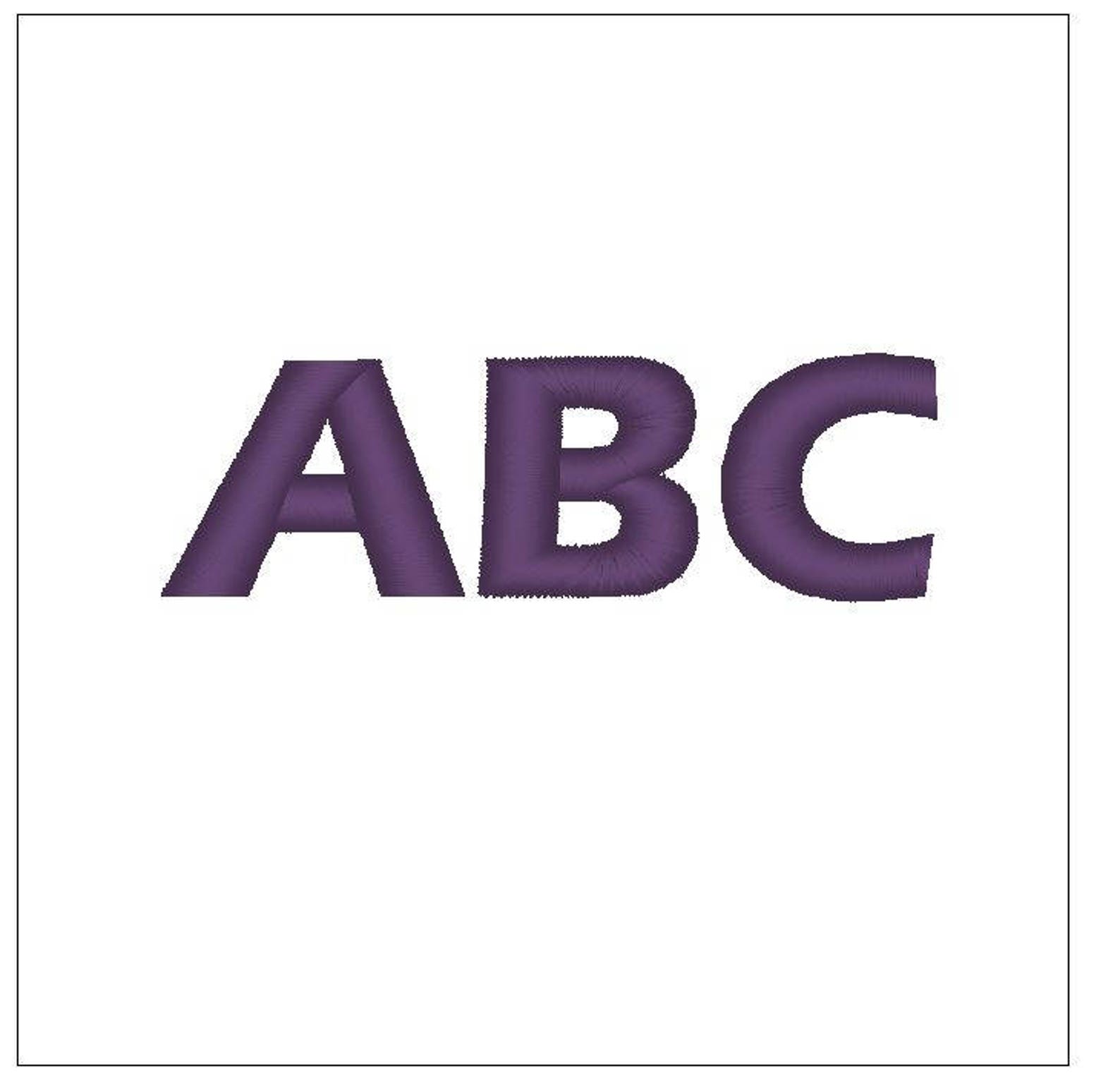 Eras Bold Font 1 Inch Embroidery Design Monogram Pattern Download for ...