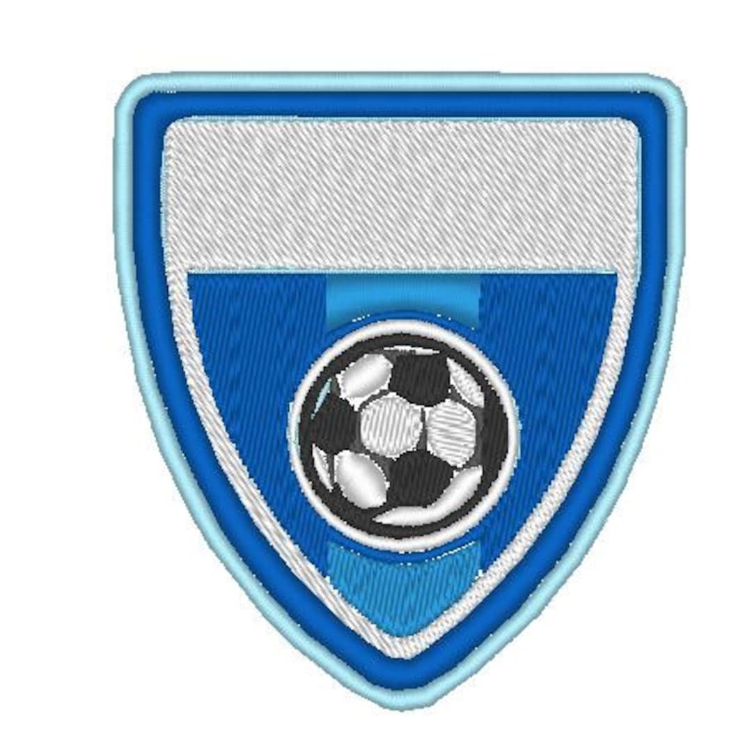 Soccer Ball Foot Badge Design Embroidery Pattern 3 Inch and 2 Inch ...