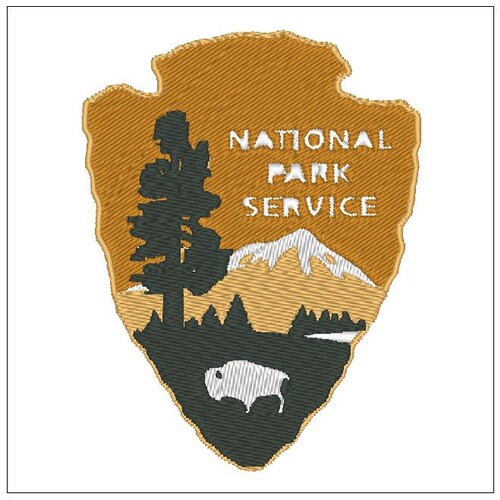 National Park Arrowhead Logo Embroidery Pattern 4 X 4 Hoop | Etsy