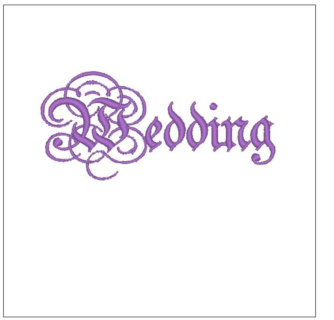 Parchment Font Monogram Embroidery Pattern Download for Machine ...