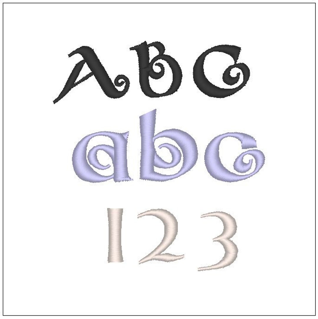 Toilet Paper Font 1 Inch *BX* Embroidery Pattern Download for Machine ...