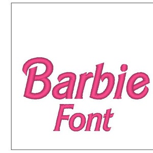 Barbie Font BX Embroidery Pattern Download for Machine Embroidery 4X4 ...