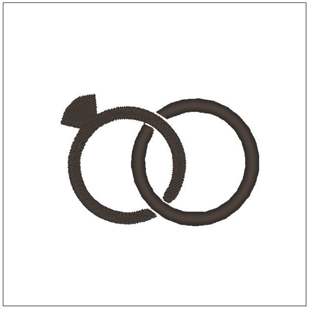 Wedding Rings Embroidery Pattern Download for Machine Embroidery 1.5 ...