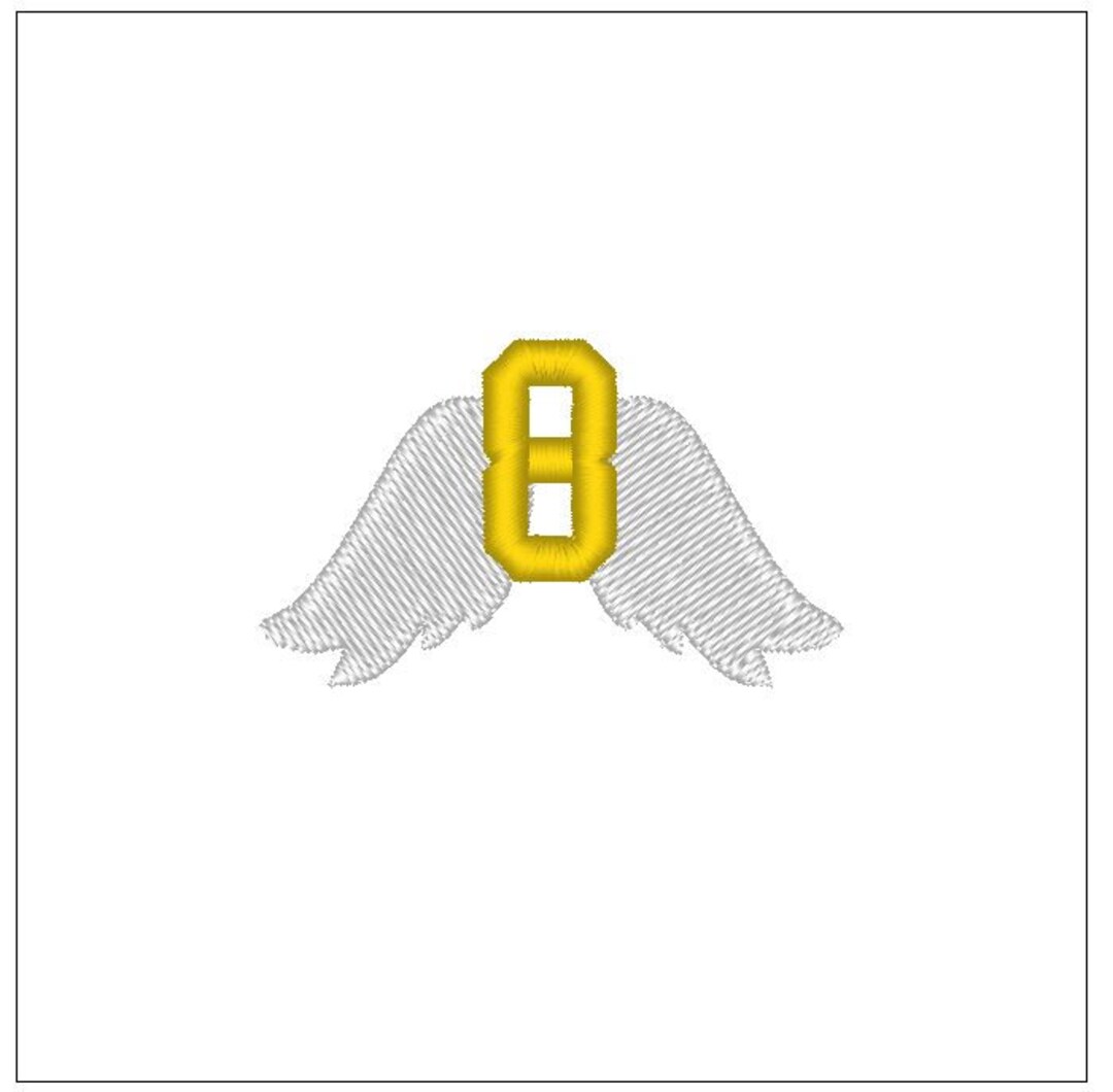 Kobe Bryant Angel Wings Kobe Bryant’s Jersey Number Embroidery Pattern ...