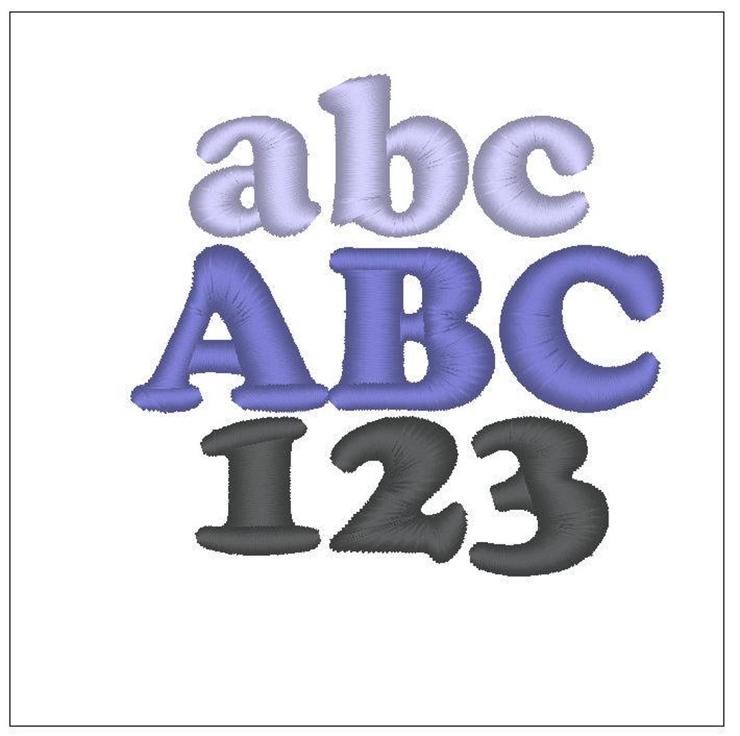Cooper Black Font 1 Inch Embroidery Design Monogram Pattern Download ...
