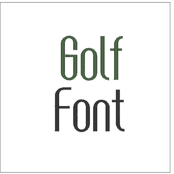 Golf Font - Etsy