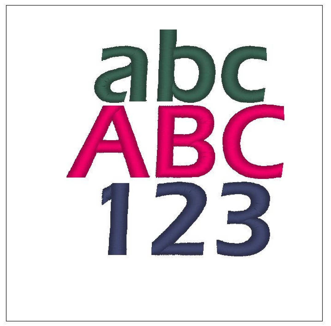 Eras Demi Font 1 Inch Embroidery Design Monogram Pattern Download for ...